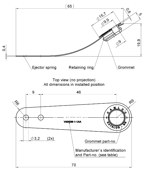 Ejectors spring V40G39-1-1AA & V40G39-1-1BP | Anemo