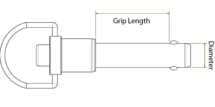 Ball Lock Pin - MS17987C311 : Ring Handle Ball Lock Pin